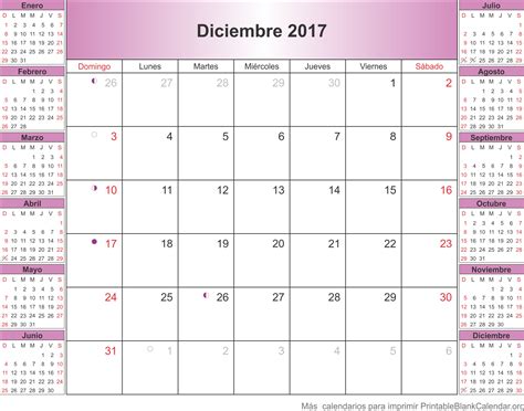 Calendario Para Imprimir Dec 2017 Calendarios Para Imprimir