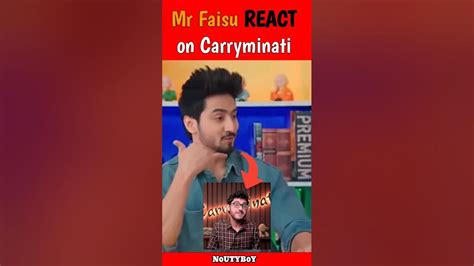 Mr Faisu React On Youtube Vs Tik Tok Controversy Mrfaisu Carryminati
