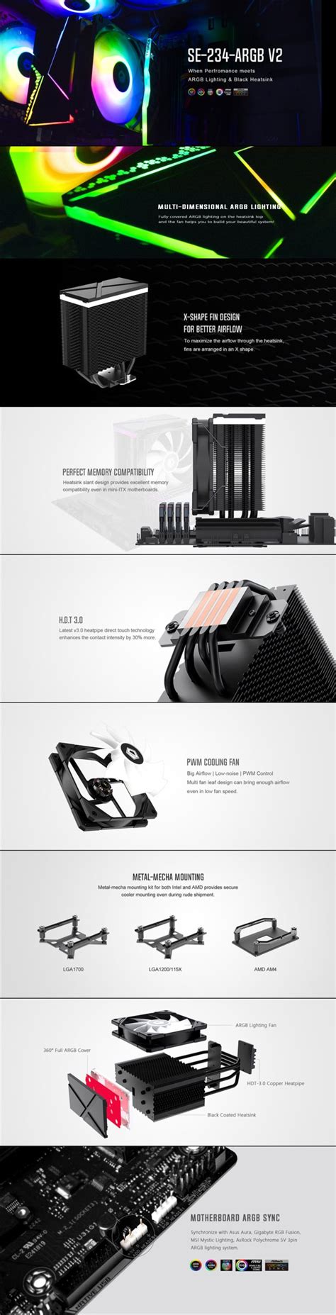 ID-COOLING SE-234-ARGB V2 - Electronic Gears