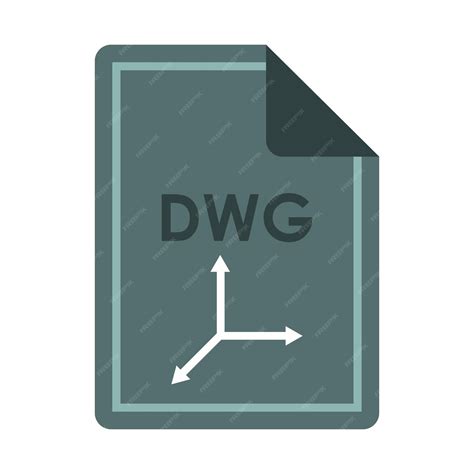 Premium Vector File Dwg Icon In Flat Style Isolated On White Background Document Type Symbol