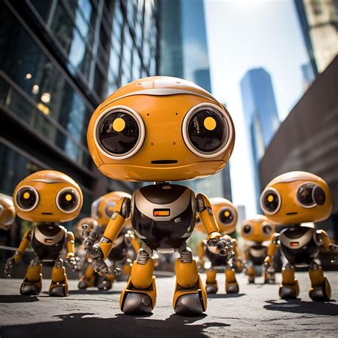 Premium Photo Photoshoot Of Social Robots In An Interactive U Ai