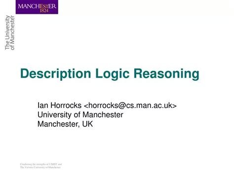 PPT Description Logic Reasoning PowerPoint Presentation Free