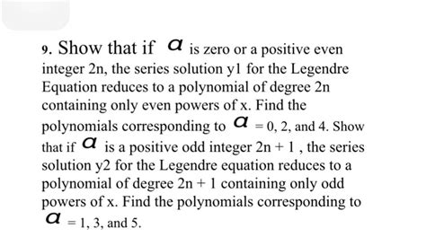 solved show that if and is zero or a positive even integer 2n