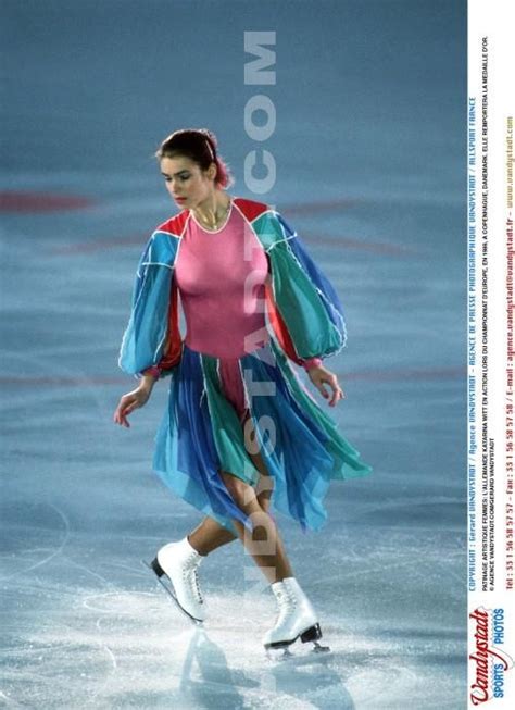 Katarina Witt Performing An Exhibition During The European Figure Skating Championships In