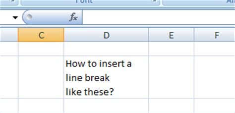 The Wizard Of Excel How To Add A Line Break To A Cell In Excel