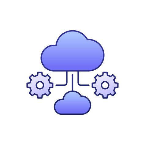 Cloud Computing Architecture Icon With Outline 49899521 Vector Art At