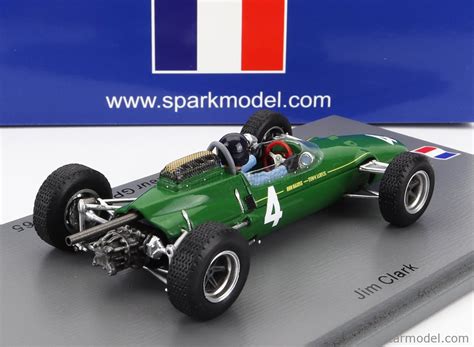 Spark Model Sf287 Scala 1 43 Lotus F2 Type35 N 4 Winner Pau Gp 1965 J Clark Green
