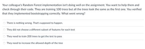 solved your colleague s random forest implementation isn t