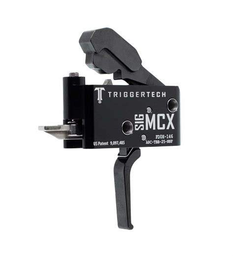 Triggertech Trigger Sig Mcx Adaptable 2 5 5lbs 2 Stage Black Flat Lever Bruno