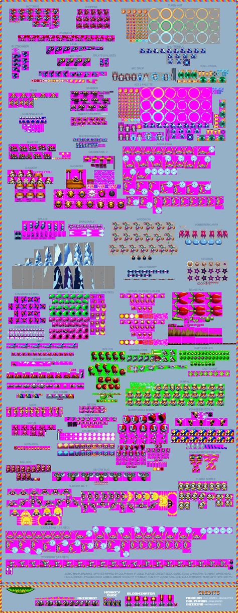 Sonic Badnik Sprite Sheet