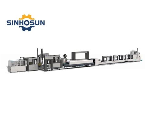 Fully Automatic Folding Gluing Packing Production Line Box Palletizing Equipped Intelligent