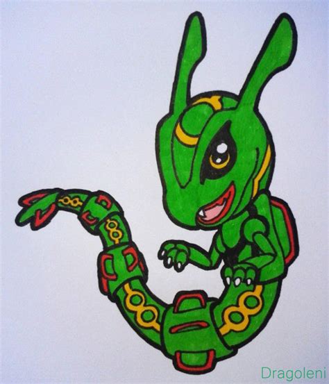 Chibi Rayquaza By Dragoleni On Deviantart