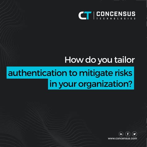 Concensus Technologies On Linkedin Riskmanagement Authentication Cybersecurity