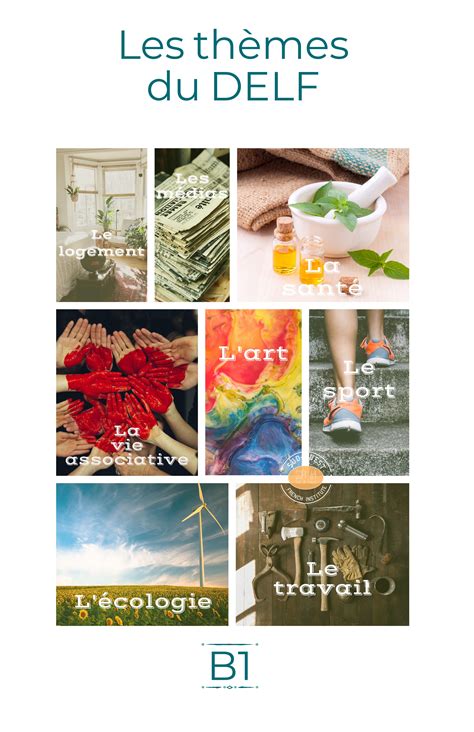 A Poster To Visualize Essential Themes To Prepare The DELF B High