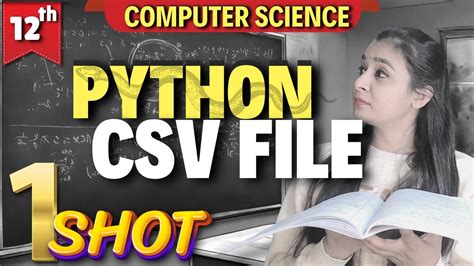 Csv File One Class One Topic Series Class 12 Computer Science Csclass12 Class12cs Cbse