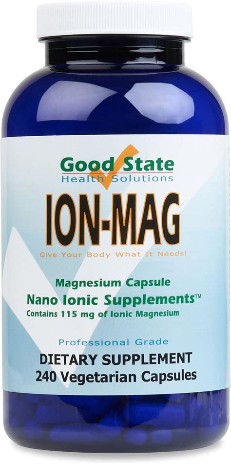 Good State Ion Mag Ionic Magnesium Chloride Supplement 240 Veggie