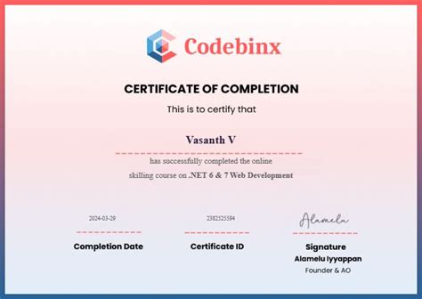 Vasanth V On Linkedin Dotnet Webdevelopment Continuouslearning
