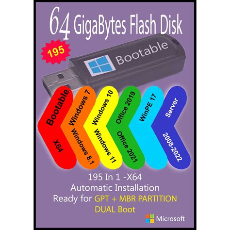 خرید آنلاین و قیمت سیستم عامل Windows 7 8 1 10 11 Server X64 195 In 1 Office 2019 2021 Pro