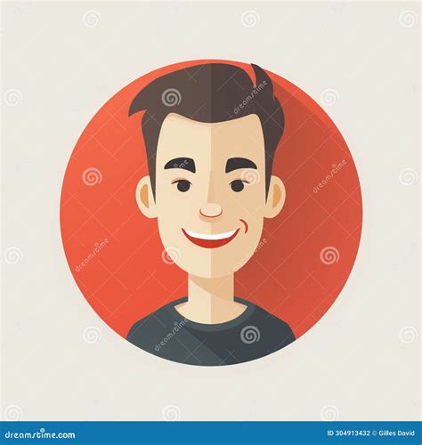 Illustration Of A Man In Flat Design Style Stock Illustration