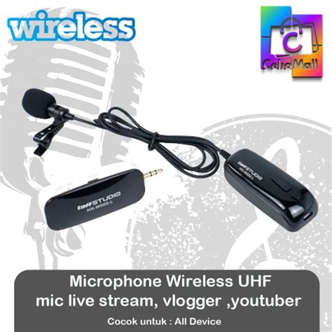 Mic Wireless Microphone Podcast Interview Mic Vlogging Youtuber Lazada Indonesia