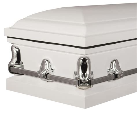 Titan Orion Series White Steel Casket Ever Loved