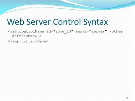 Ppt Chapter 3 Working With The Standard Web Server Controls Powerpoint Presentation Id2877996