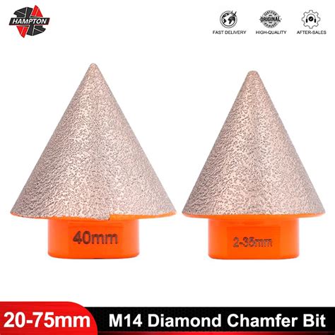 M14 Diamante Chanfro Bits Fresador De Telha Serra De Buraco De Concreto
