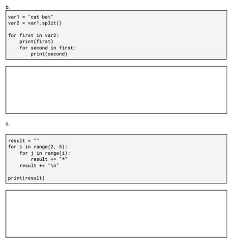 Solved 3 Nested For Loops Determine What Will Be Printed By Chegg