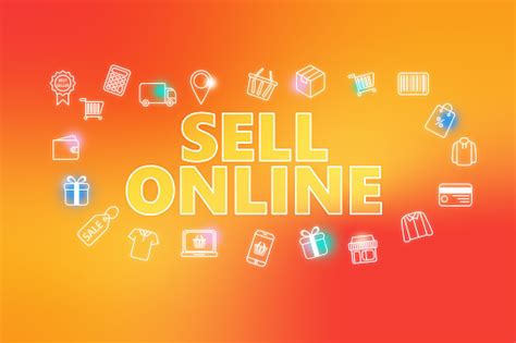 주황색 배경에 온라인 전자 상거래 웹 오렌지를 판매하십시오 다양한 쇼핑 아이콘 Singles Day China에 대한 스톡