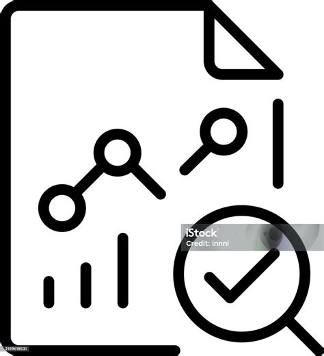 File Document Analysis Icons Simple Vector Illustration Editable Stroke