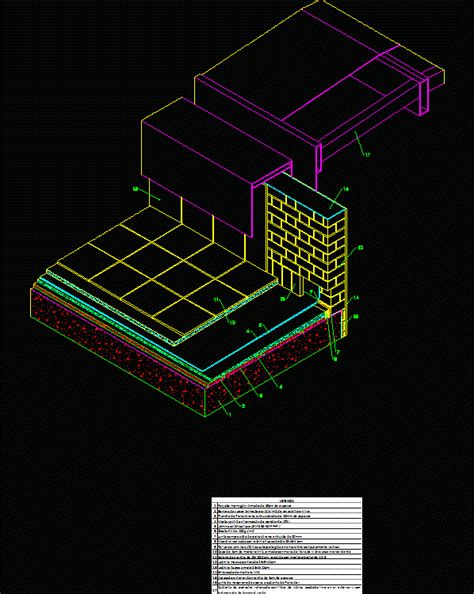 Isometry Traditional Deck Dwg Block For Autocad • Designs Cad