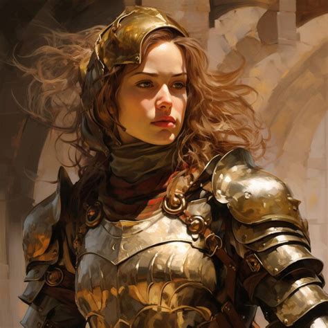 Premium Photo Fantasy Portrait Of Armored Female Halfling