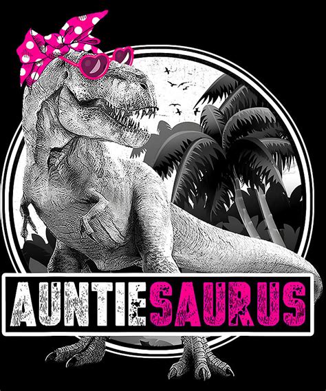 Auntiesaurus Rex Aunt Dinosaur Auntie Saurus Painting By Jacob Taylor