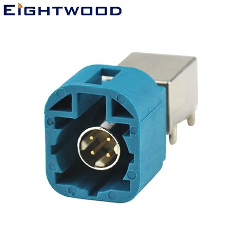 Eightwood HSD RF Car Connector Fakra 4pin Code Z Jack PCB Mount Right