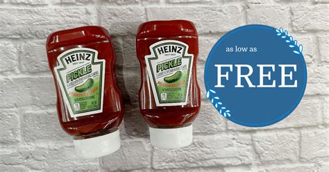 Heinz Pickle Ketchup Is As Low As Free With Kroger Mega Event Kroger