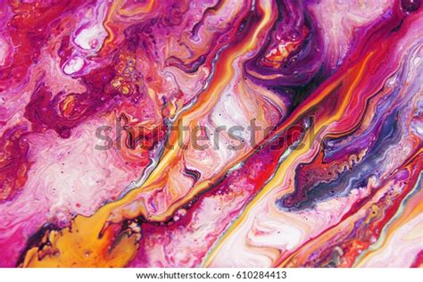 아름다운 추상적인 배경 아크릴 페인트 대리석 스톡 일러스트 610284413 Shutterstock
