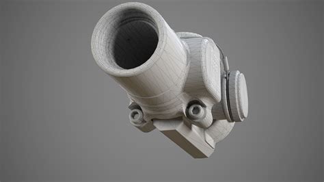 3d Model Acog 1 5x16s Replica Vr Ar Low Poly Cgtrader