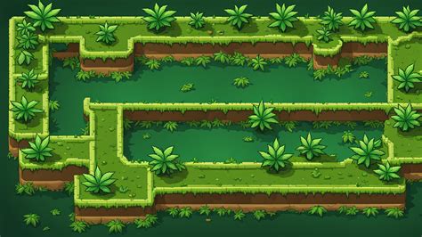 Platformer Game Tilemap Featuring Cannabis Themed Elements By Sebastian