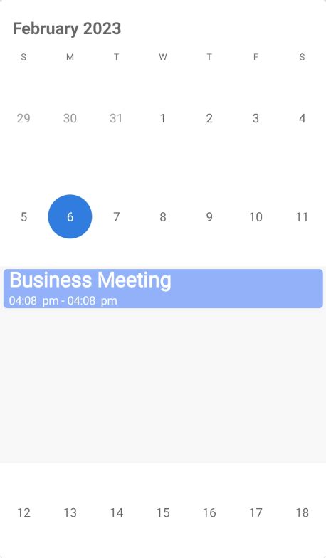 Populating Events In Syncfusion ® Calendar Control For Xamarinandroid