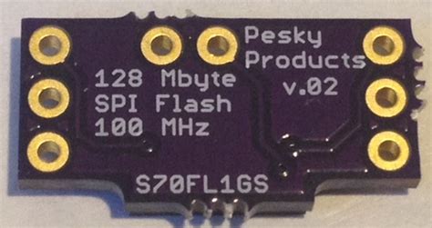 Spi Flash Memory Add Ons For Teensy 3 X From Pesky Products On Tindie