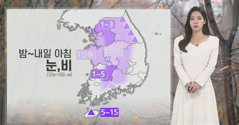 날씨 주말 흐리고 밤부터 전국 눈·비빙판길 주의