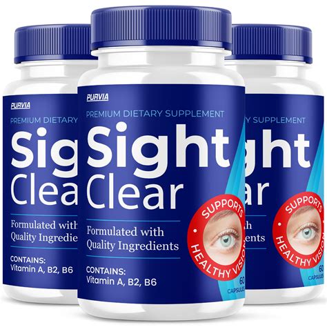 3 Pack Sight Clear Eye Supplement Official Formula