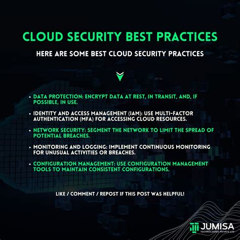 Best Cloud Security Practices For Data Protection Jumisa Technologies