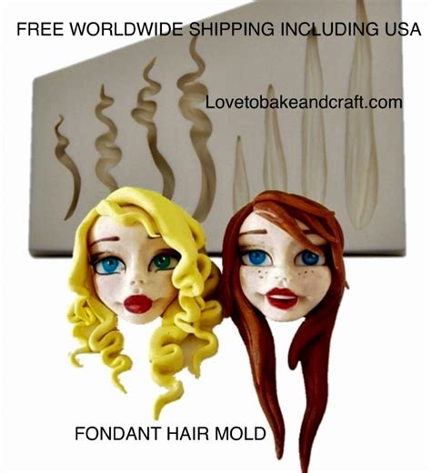 Gumpaste Hair Tutorial Hairmold Fondanthairmold Sugarapastehairmold