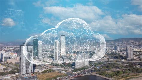 Cloud Computing Diagram Network Data Storage Technology Service Stock