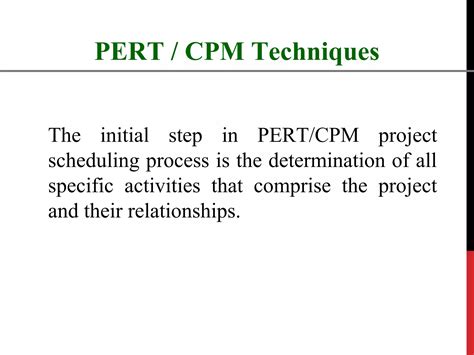 Project Management Network Analysis Cpm And Pert Ppt