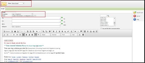 Add An Auto Signature In Email Body In Sage Crm Sage Crm Tips