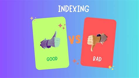 Good Vs Bad Indexing Practices Avoid Common Indexing Mistakes And