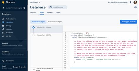 Firebase Session Pandasuite Docs