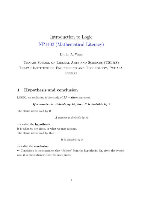 SOLUTION Logical Reasoning An Introduction Studypool
